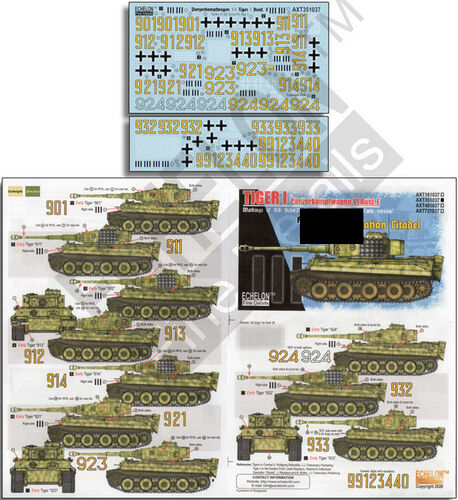 Echelon Fine Details AXT351037 3. SS-Schw.Pz.Rgt. Tiger Is Kursk 1943 - Operation Citadel