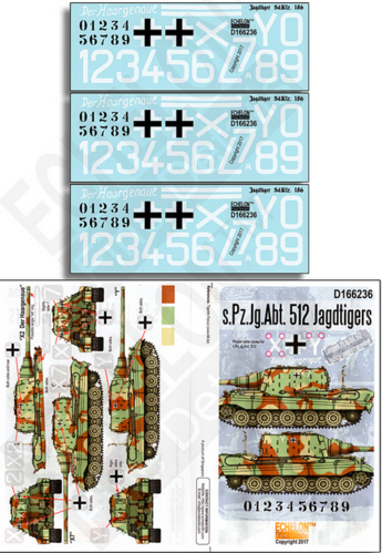 Echelon Fine Details D166236 s.Pz.Jg.Abt. 512 Jagdtigers