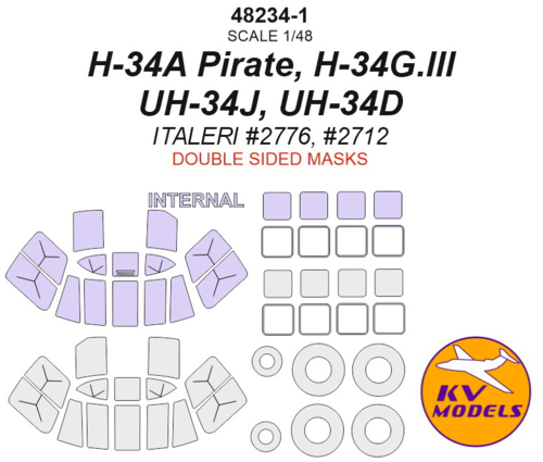 KV Models 48234-1 H-34A Pirate, H-34G.lll, UH-34J, UH-34D