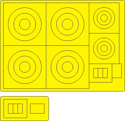 New Ware AM0916 Avro Vulcan B.2 NATIONAL INSIGNIA kabuki masks for Airfix