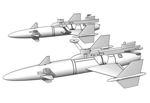 Maestro Models K4883 2 × Rb04C/ D missile w. SAAB A32 Lansen launchers for AX/ TAR