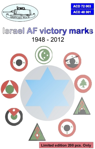 Armycast ACD48001 Israel AF Victory Marks 1948-2012