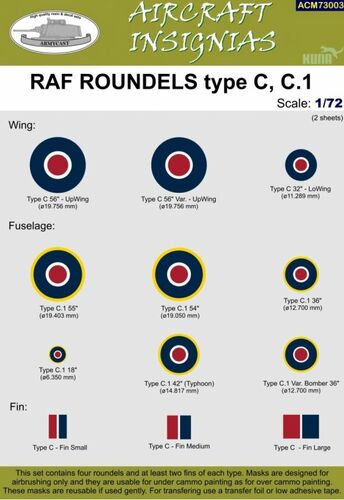 Armycast ACM73003 RAF Roundels Type C, C.1