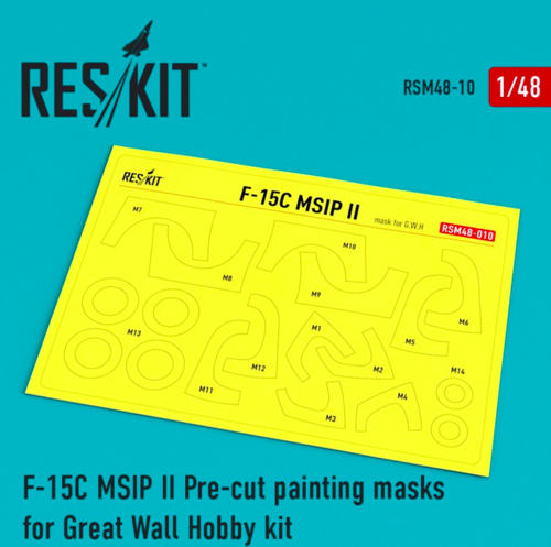 RES/KIT M48-0010 F-15 MSIP ll Pre-cut painting masks for Great Wall Hobby L4817 kit