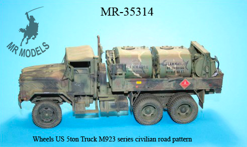 MR Modellbau 35314 Wheels US 5ton Truck M923 series civilian road pattern