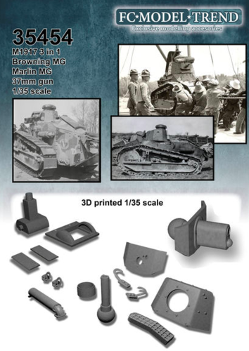 FC ModelTrend 35454 M1917 light tank 3 in 1