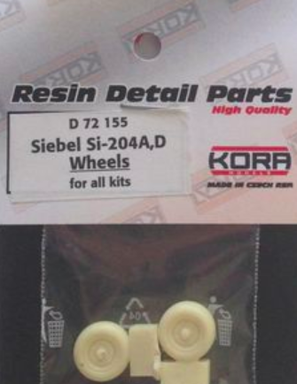 Kora Models D72155 Siebel Si-204 wheels