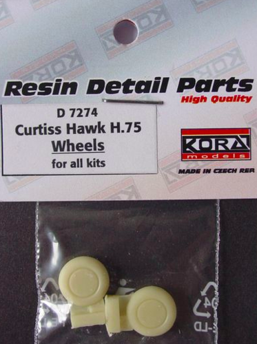 Kora Models D7274 Curtiss Hawk H.75 wheels