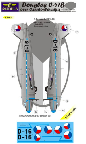 LF Models C4461 Douglas C-47B over Czechoslovakia