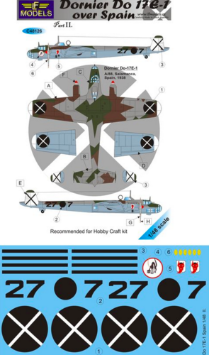 LF Models C48126 Dornier Do17E-1 over Spain II.