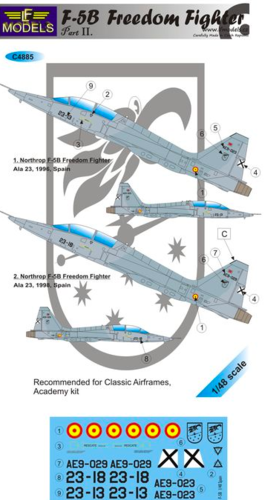 LF Models C4885 F-5B Freedom Fighter over Spain part I.