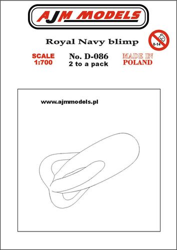 AJM Models D-086 Royal Navy blimp (2 pcs)