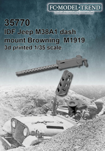 FC ModelTrend 35770 Jeep M38A1 IDF dash mount M1919 MG