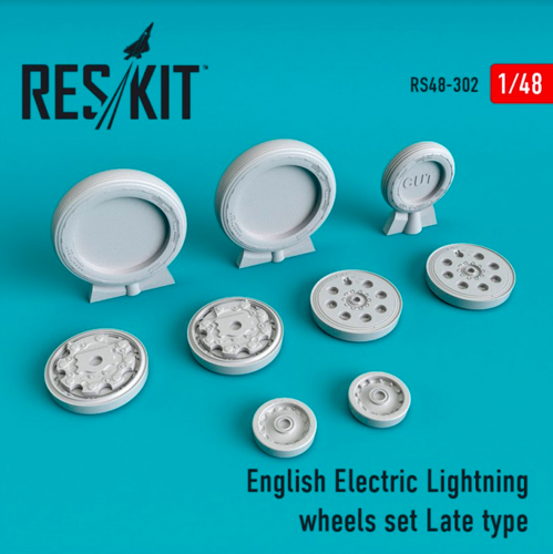 DISCONTINUED RES/KIT 48-0302 English Electric Lightning Wheels set Late type