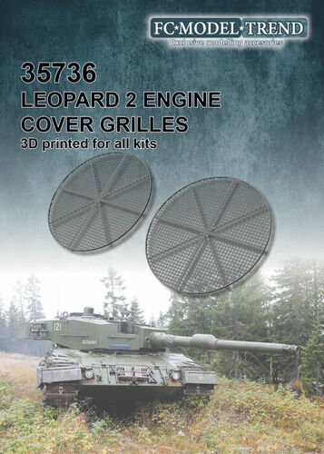 FC ModelTrend 35736 Leopard 2, engine cover meshes