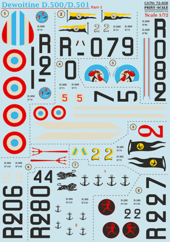 Print Scale 72-408 Dewoitine D.500 / D.501 Part 1