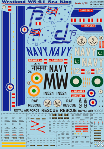 Print Scale 72-056 Sea King