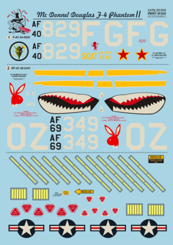 Print Scale 32-004 F-4 Phantom II in Viet Nam war Part 1