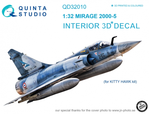 Quinta Studio QD32010 Mirage 2000-5 3D-Printed & coloured Interior on decal paper