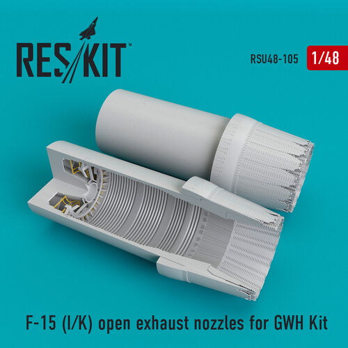 DISCONTINUED RES/KIT U48-0105 F-15 (I/K) open exhaust nozzles for GWH Kit