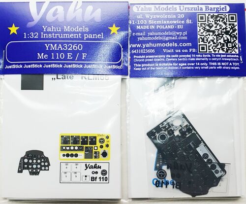 Yahu Models A3260 Me 110 E/F
