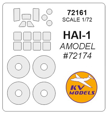 KV Models 72161 HAI-1 (AMODEL) + wheels masks