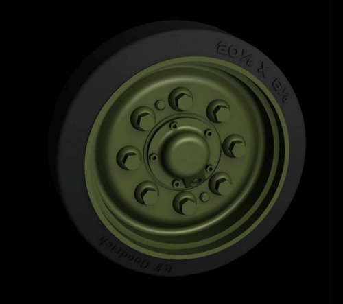 PanzerArt RE35-652 M4 “Sherman” HVSS road wheels