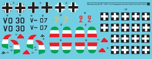 SBS Model D72025 Messerschmitt Bf-109F Hungarian Air Force WW II VOL.II