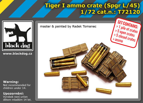 Black Dog T72120 Tiger I ammo crate