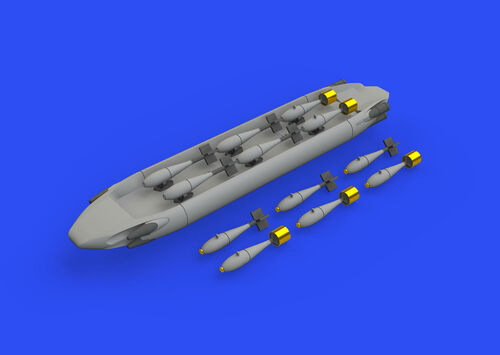 Eduard 648566 SUU-20 dispenser w/ BDU-33 & Mk.76 bombs