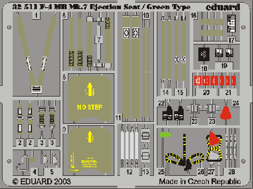 Eduard 32511 F-4 ejection seat green TAMIYA