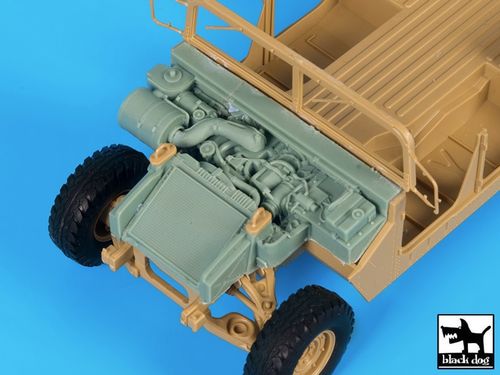 Black Dog T35210 Engine M 1025 Humvee for Tamiya