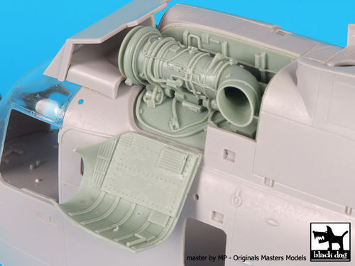 Black Dog A48053 Sea King engine for Hasegawa