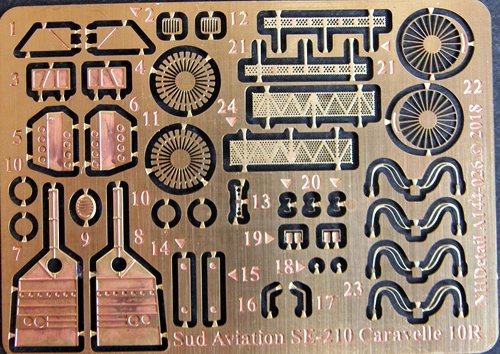 NH Detail A144-026 Sud Aviation SE-210 Caravelle 10R Detail Set for A Model
