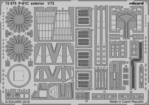 Eduard 72675 P-61C exterior HOBBY BOSS