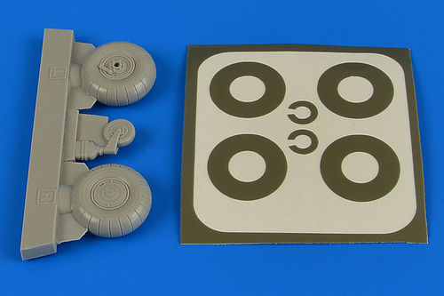 Aires 2222 Bucker Bu 131 wheels & paint masks transverse tread with disc cover