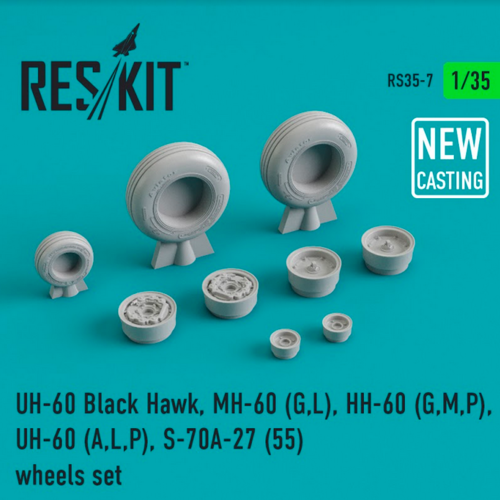 DISCONTINUED RES/KIT 35-0007 UH-60 (all versions) wheels set
