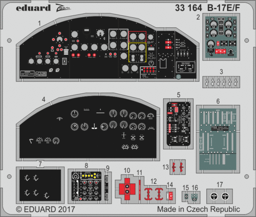 Eduard 33164 B-17E/F HKM 01E04a