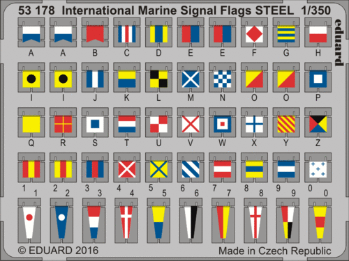 Eduard 53178 International Marine Signal Flags STEEL