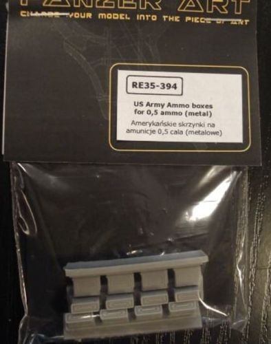 PanzerArt RE35-394 US Ammo Boxes for 0,5 ammo (metal patern)
