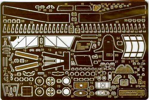 Part S72-063 Hawker Hurricane Mk.I Hasegawa