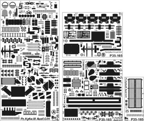 Part P35-165 Pz.Kpfw.III Ausf.G/H Dragon