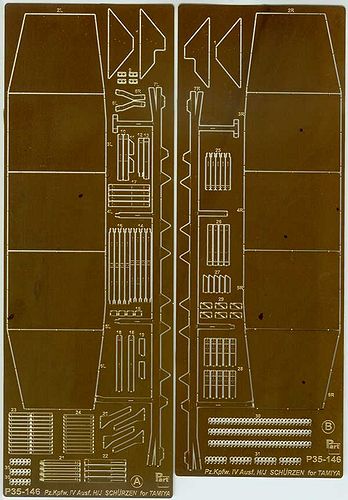 Part P35-146 Pz.Kpfw.IV Ausf.H/J schurzen Tamiya