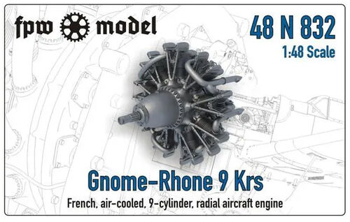 FPW Model 48N832 Gnome-Rhone 9 Krs (French Version)