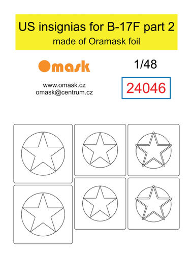 Omask 24046 Boeing B-17 F - US Insignias Part 2