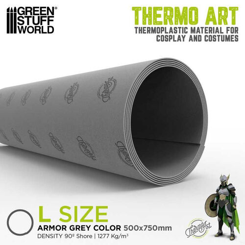 Green Stuff World 14122 ThermoArt Thermoplastic Armor Grey 500x750mm (L)