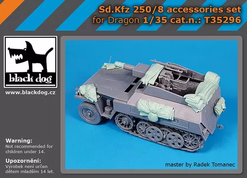 Black Dog T35296 Sd.Kfz 250/8 accessories set for Dragon