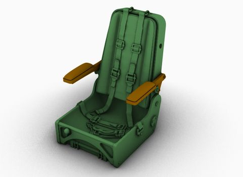 LF Models 3D4814 Arado Ar-234 - 3D-Printed Seat (for Hasegawa and Hobby 2000 kits)