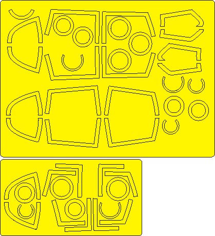 New Ware AM1258 Mig-35 EXPERT Kabuki Masks For HobbyBoss 81787