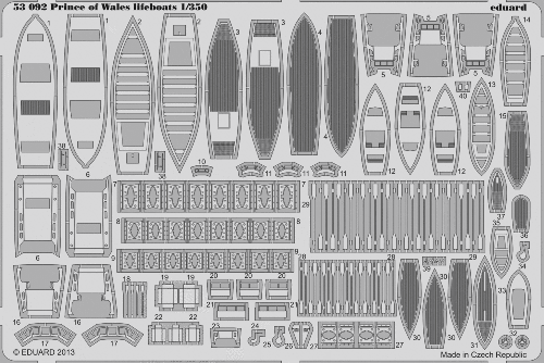 Eduard 53092 Prince of Wales lifeboats 1/350 TAMIYA